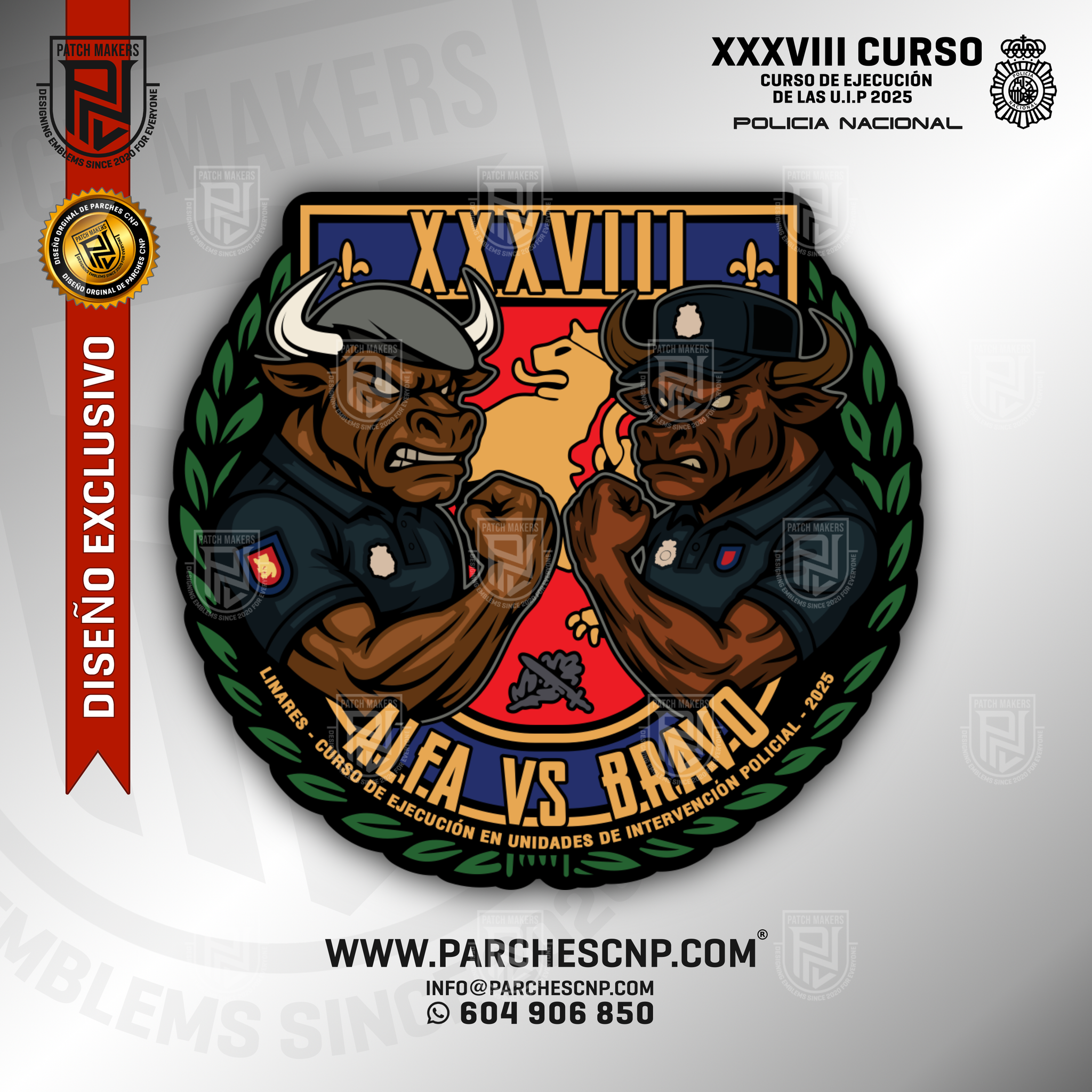 EMBLEMA PROMOCIÓN CURSO XXXVIII UIP - 2025 TURNO ALFA Vs BRAVO ...